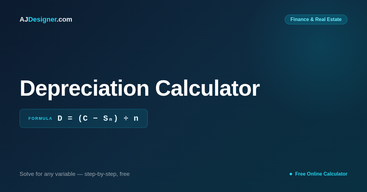 Depreciation Calculator — Straight-Line & Declining