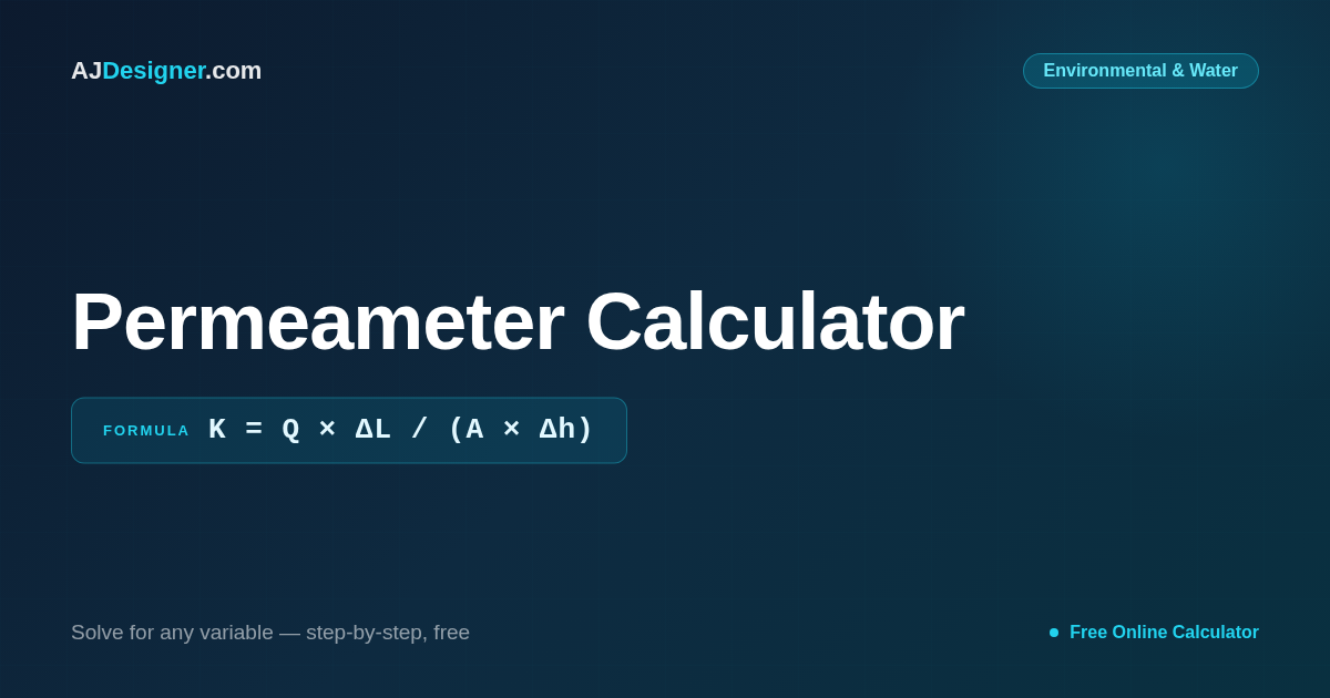 Permeameter Calculator
