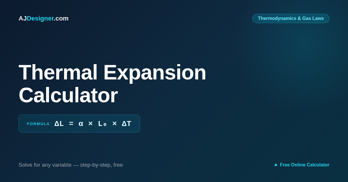 Thermal Expansion Calculator | Linear & Volumetric