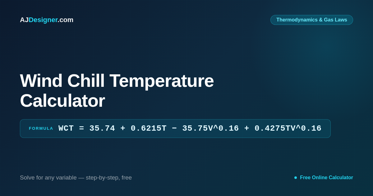 Wind Chill Calculator | NWS Formula