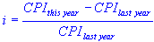 Inflation Rate Equations Formulas Calculator