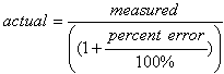 Percent Error Equations Formulas Calculator - Actual Accepted True